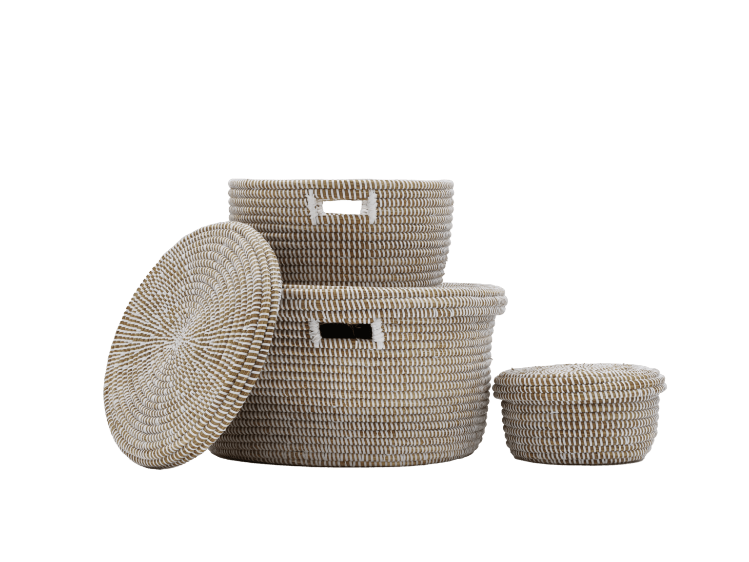 Set Witte Manden (3 stuks) - ByLebon